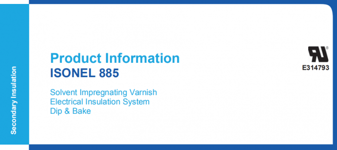 ISONEL 885 Solvent Impregnating Varnish Electrical Insulation System ...